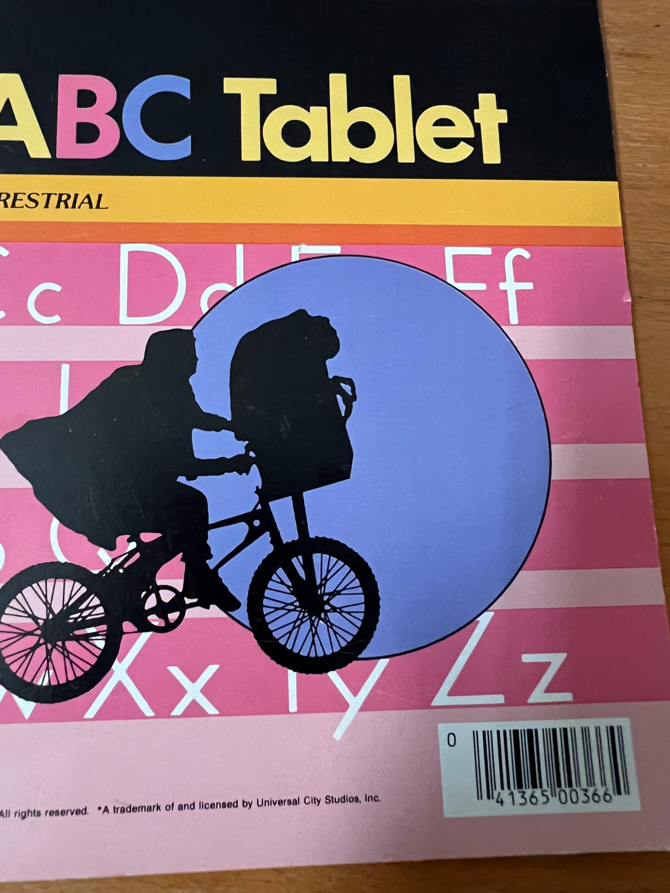Vintage E.T. Extra-terrestrial ABC Tablets Notebook 1982 Vintage Made ...