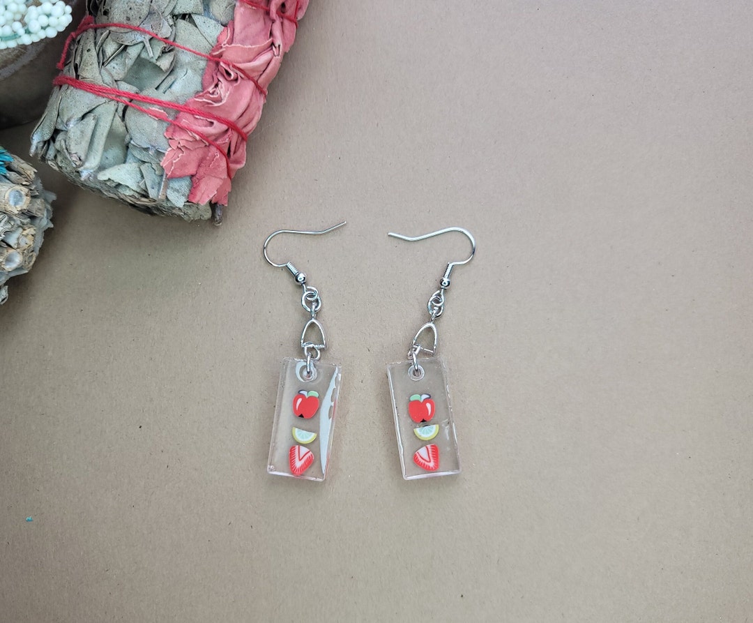 Fresh Harvest: Petite Rectangle Fruit Lover Earrings Teacher's ...