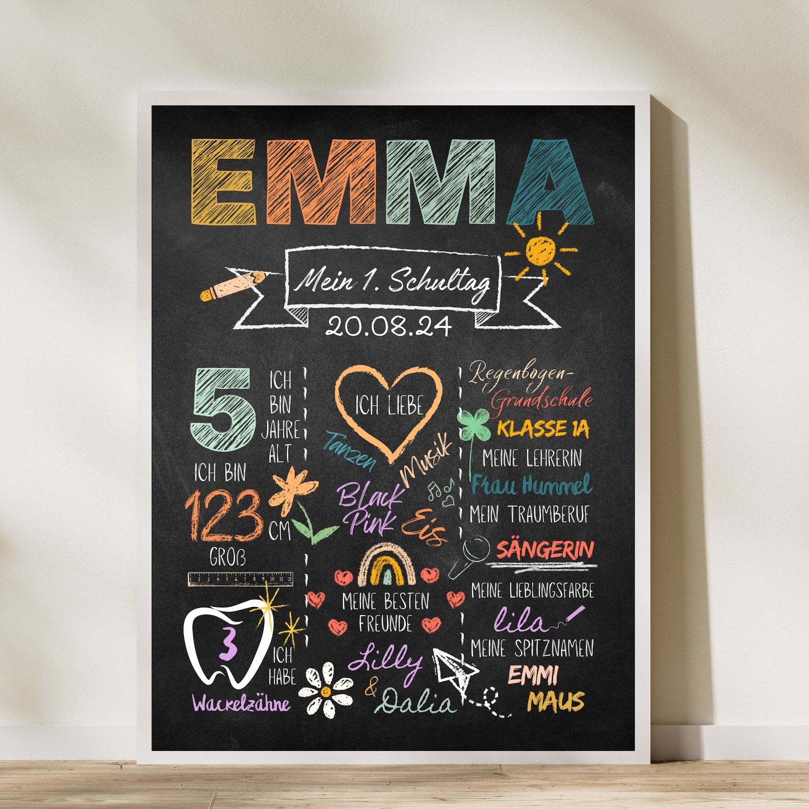 Milestone Board School Enrollment Name Poster School Enrollment Board ...
