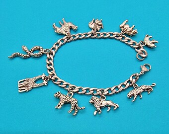 Animal Charm Bracelet | Etsy