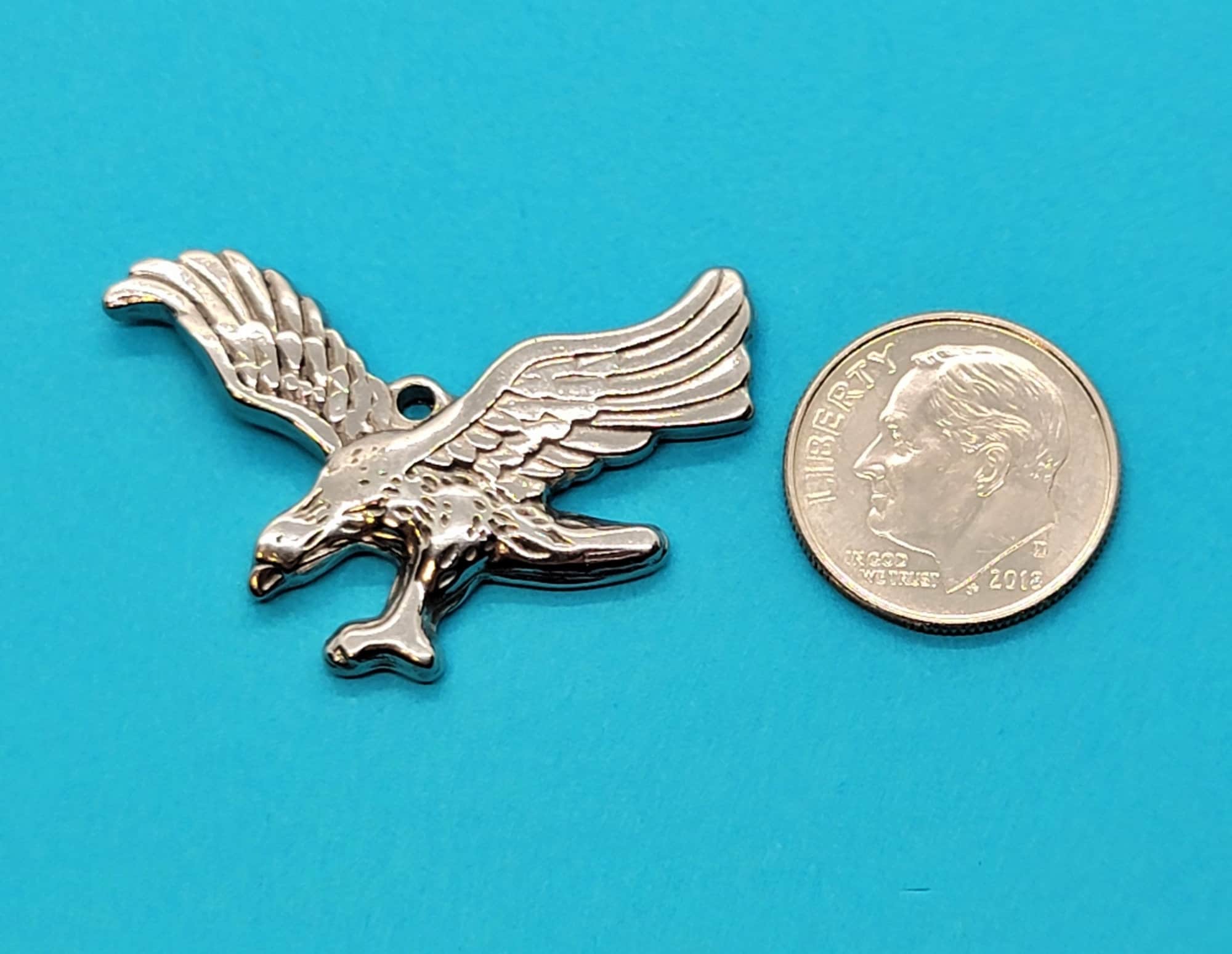 Eagle Key Chain Stainless Steel Key RingChainCharm Flying | Etsy