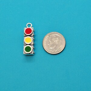 Traffic Light Key Chain, Traffic Light Charm, Stainless Steel Keyring ...