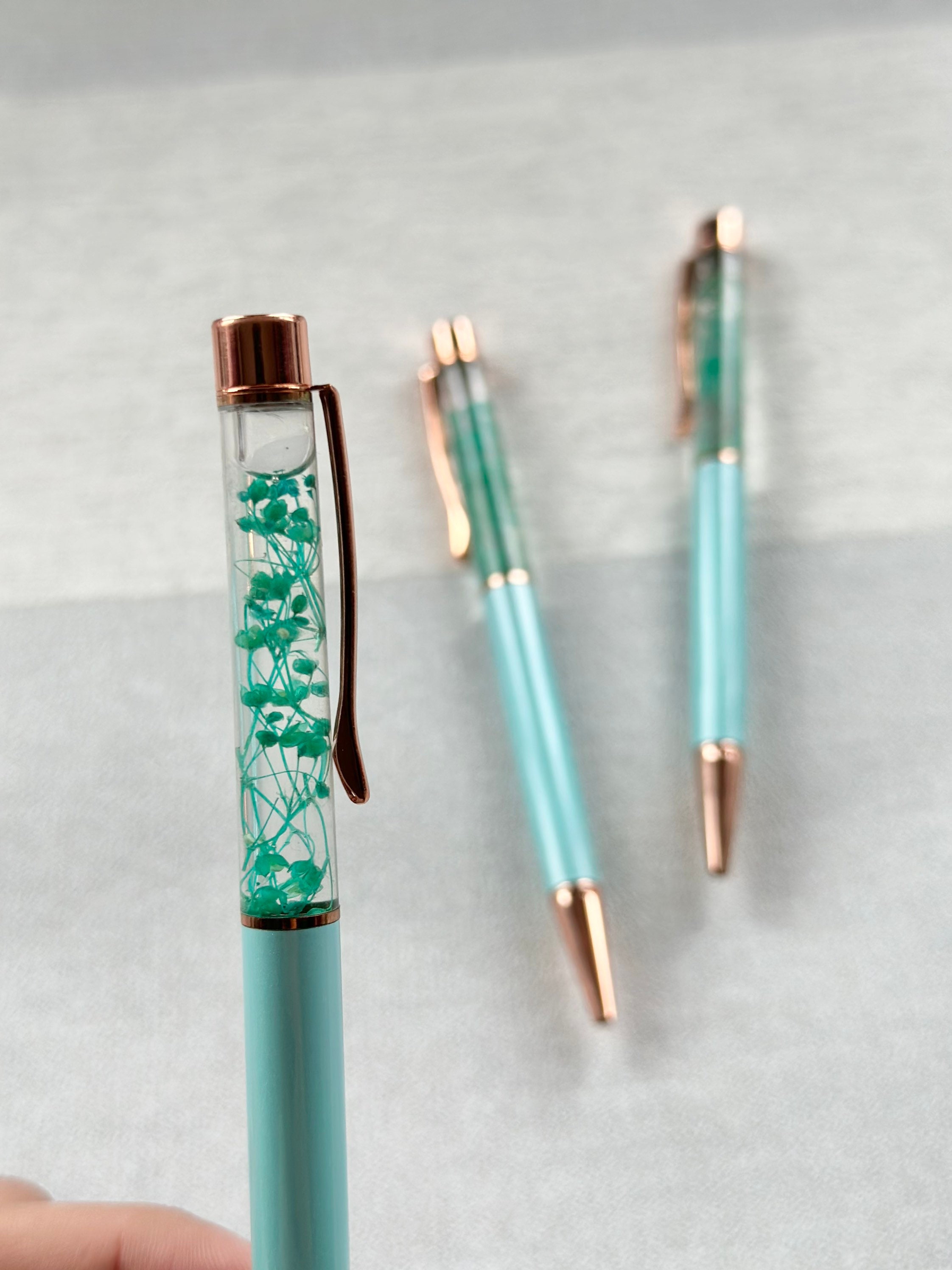 Orange Flower Pens Dried Flowers Stationery Office - Etsy