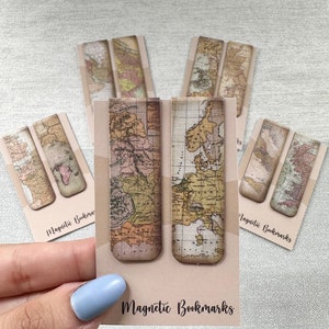 World Map Bookmarks, Travel Bookmark, Book Accessories, World Map ...