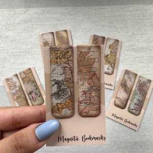 World Map Bookmarks, Travel Bookmark, Book Accessories, World Map ...