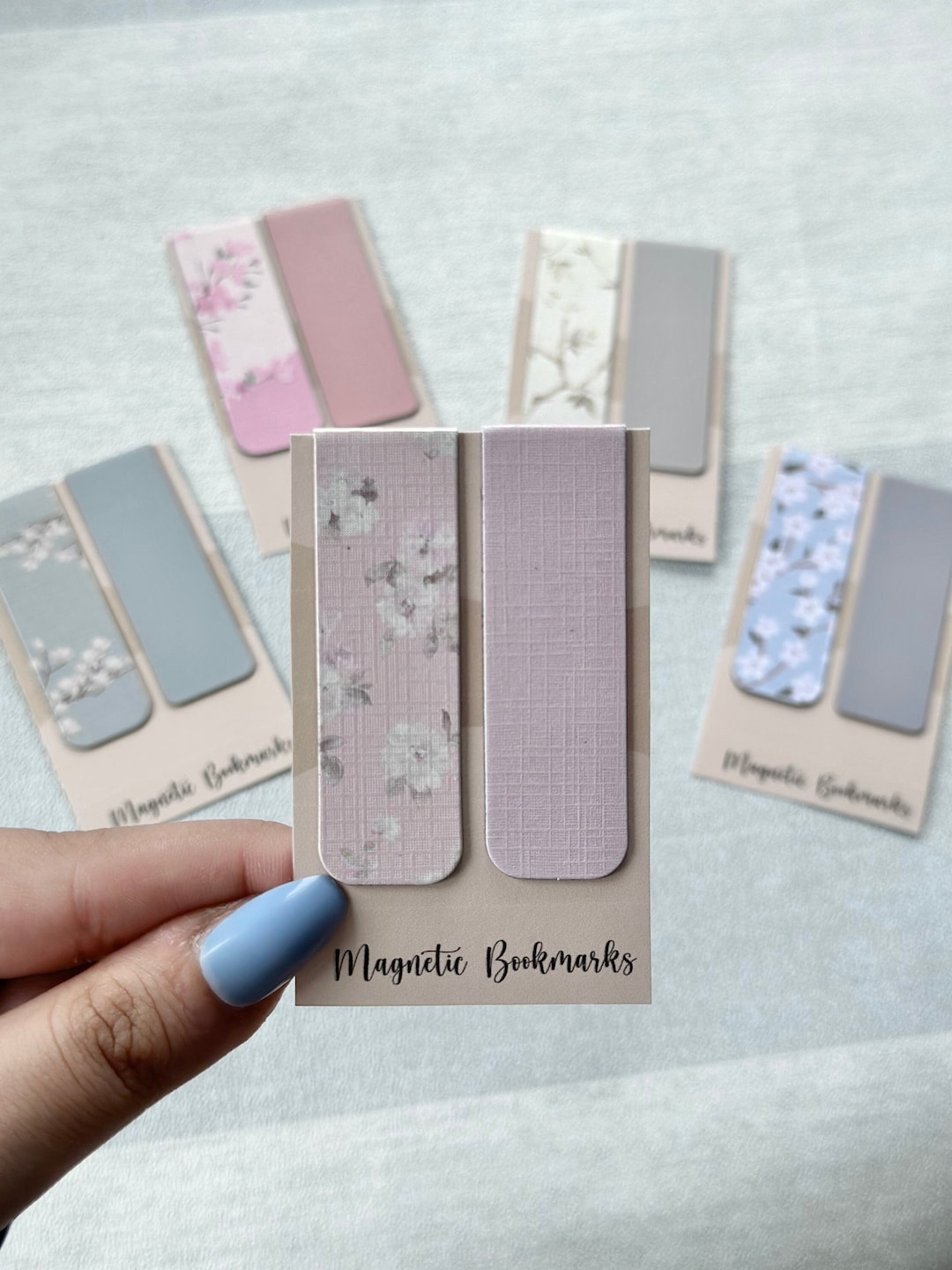 Floral Magnetic Bookmark, Bookmark Set, Cute Bookmarks, Reading ...
