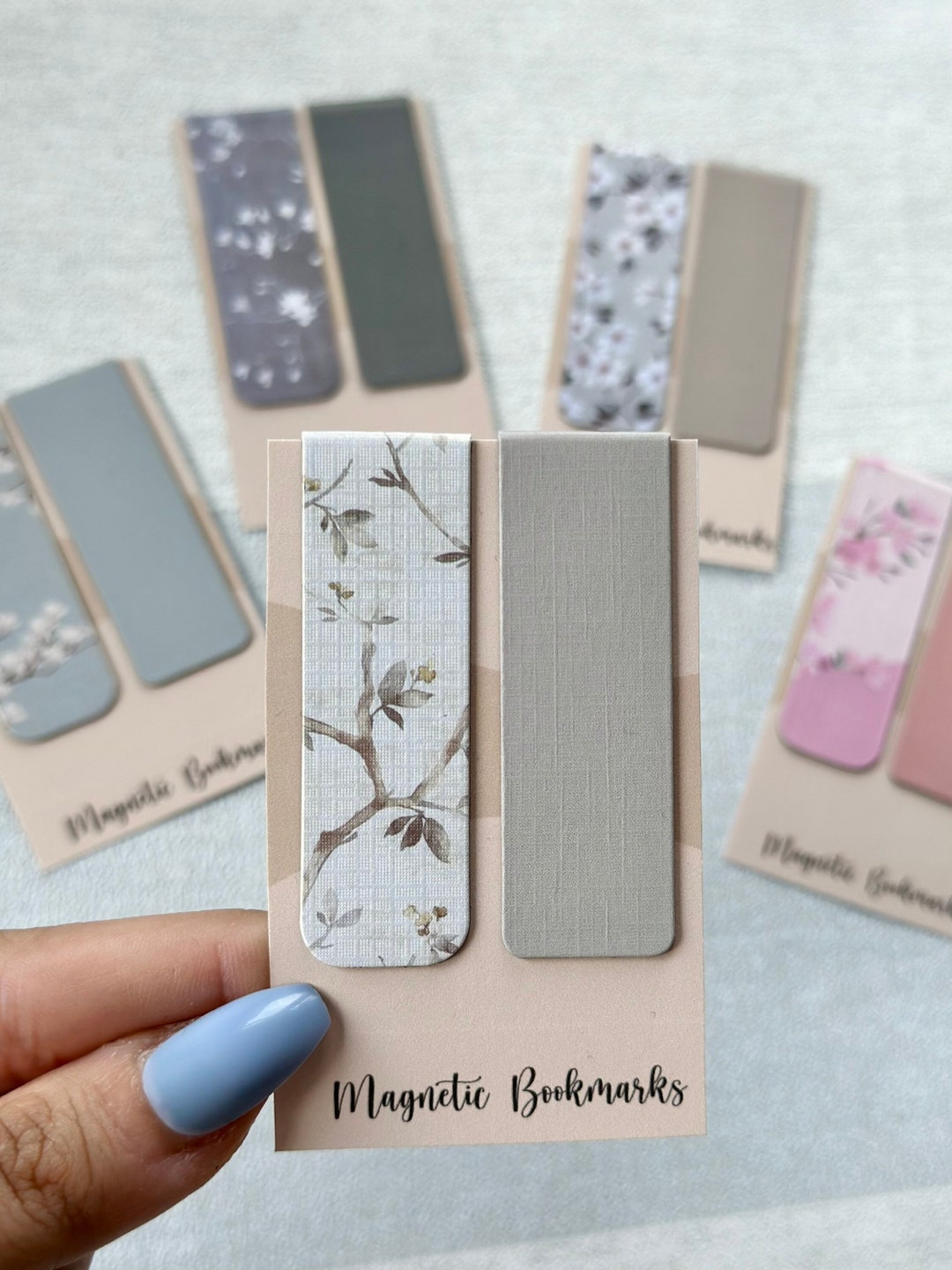 Floral Magnetic Bookmark, Bookmark Set, Cute Bookmarks, Reading ...