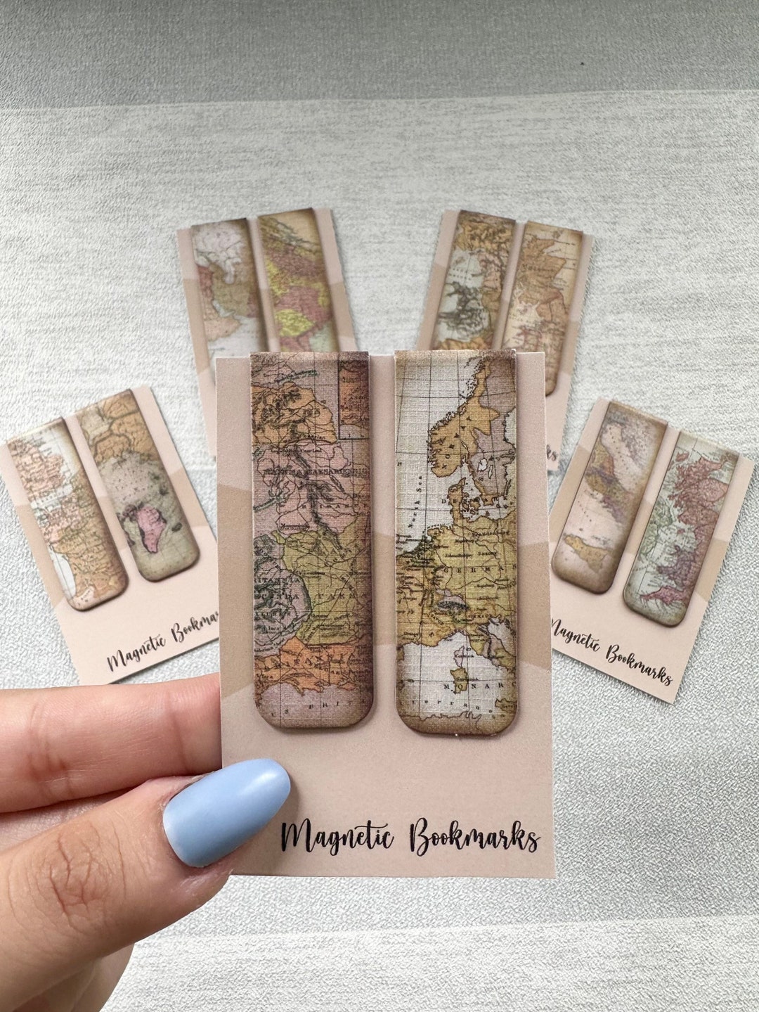 World Map Bookmarks, Travel Bookmark, Book Accessories, World Map ...