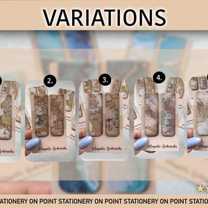 World Map Bookmarks, Travel Bookmark, Book Accessories, World Map ...