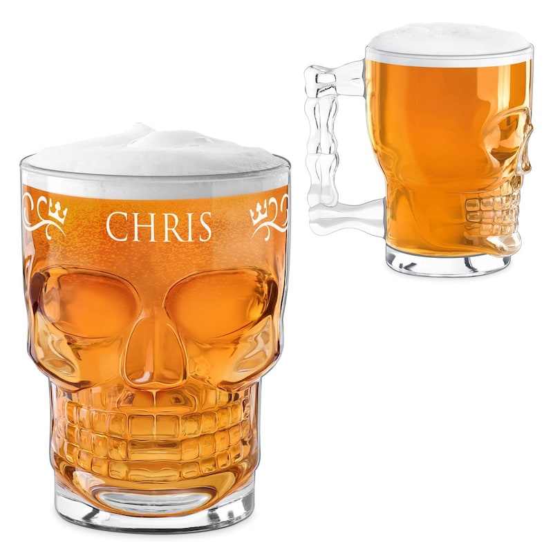 Skull Mug Clear Glass - Etsy UK