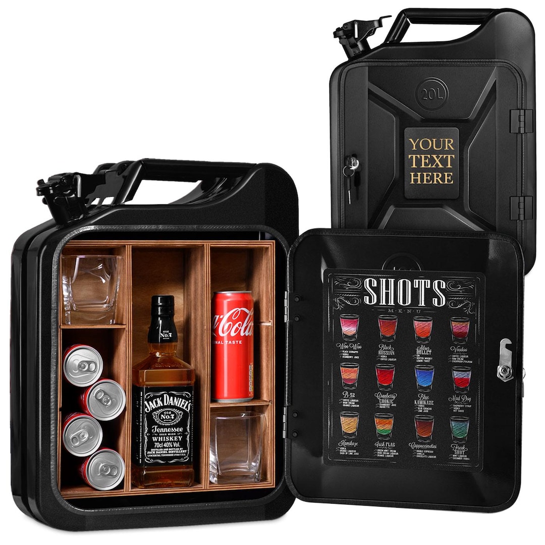 Personalized Jerry Can Mini Bar Gift for Him – Husband, Boyfriend, Dad ...