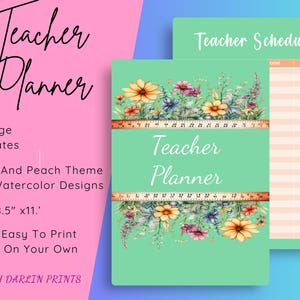Teachers Planner Printable, Lesson Planning Book, Teacher Organizer ...