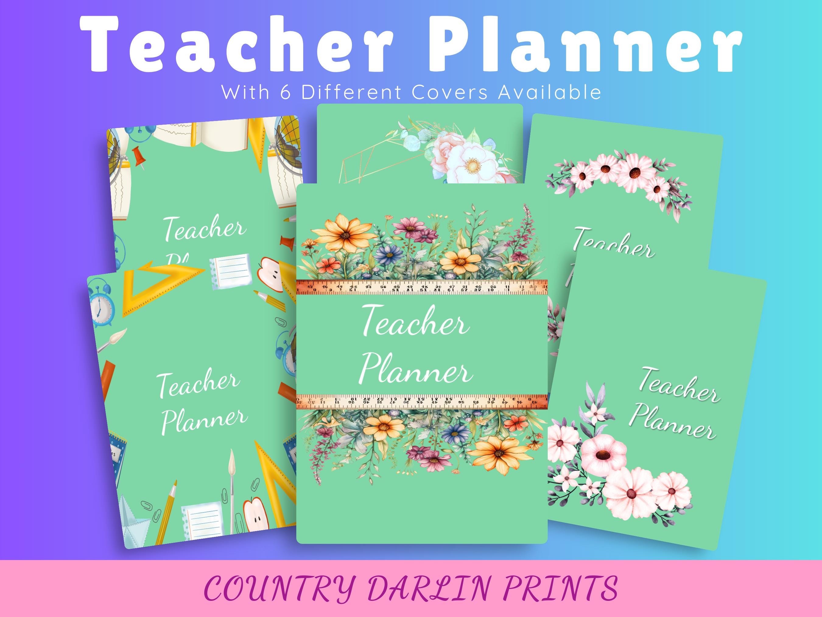 Teachers Planner Printable, Lesson Planning Book, Teacher Organizer ...