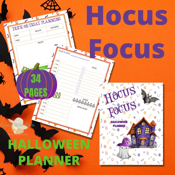 Halloween Planning Kit Printable Trick or Treat Printable - Etsy
