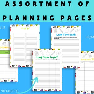 Student Printable Planner, 20242025 School Planner, Assignment Tracker ...
