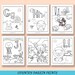 Alphabet Coloring Book, Printable ABC, Kids Activity Book, Coloring ...