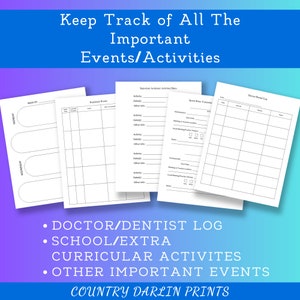 Coparenting Binder, Shared Custody Planner, Co Parenting Log, Parent ...