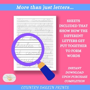 Cursive Handwriting Practice Book, Learn to Write Cursive, Alphabet ...