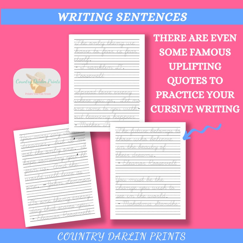 Cursive Handwriting Practice Book, Learn to Write Cursive, Alphabet ...