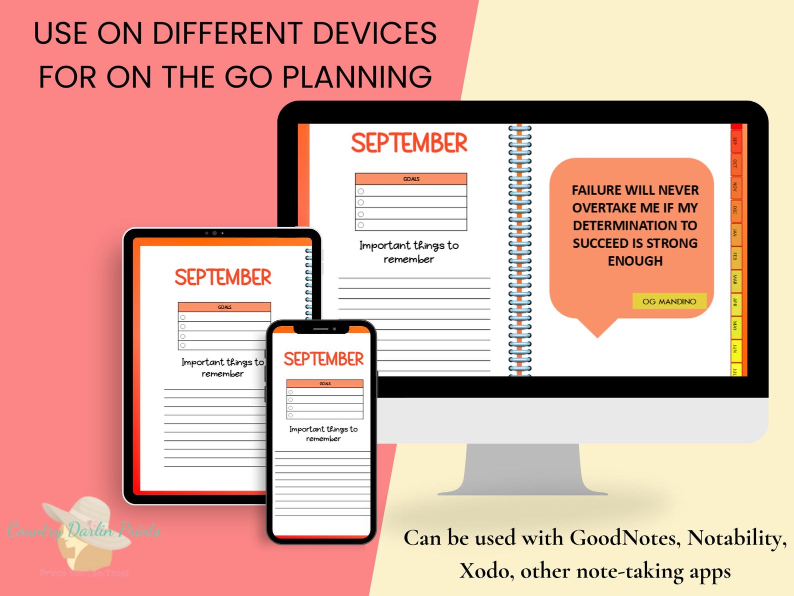 2024 2025 Digital Student Planner; Digital Planner for Good Notes ...