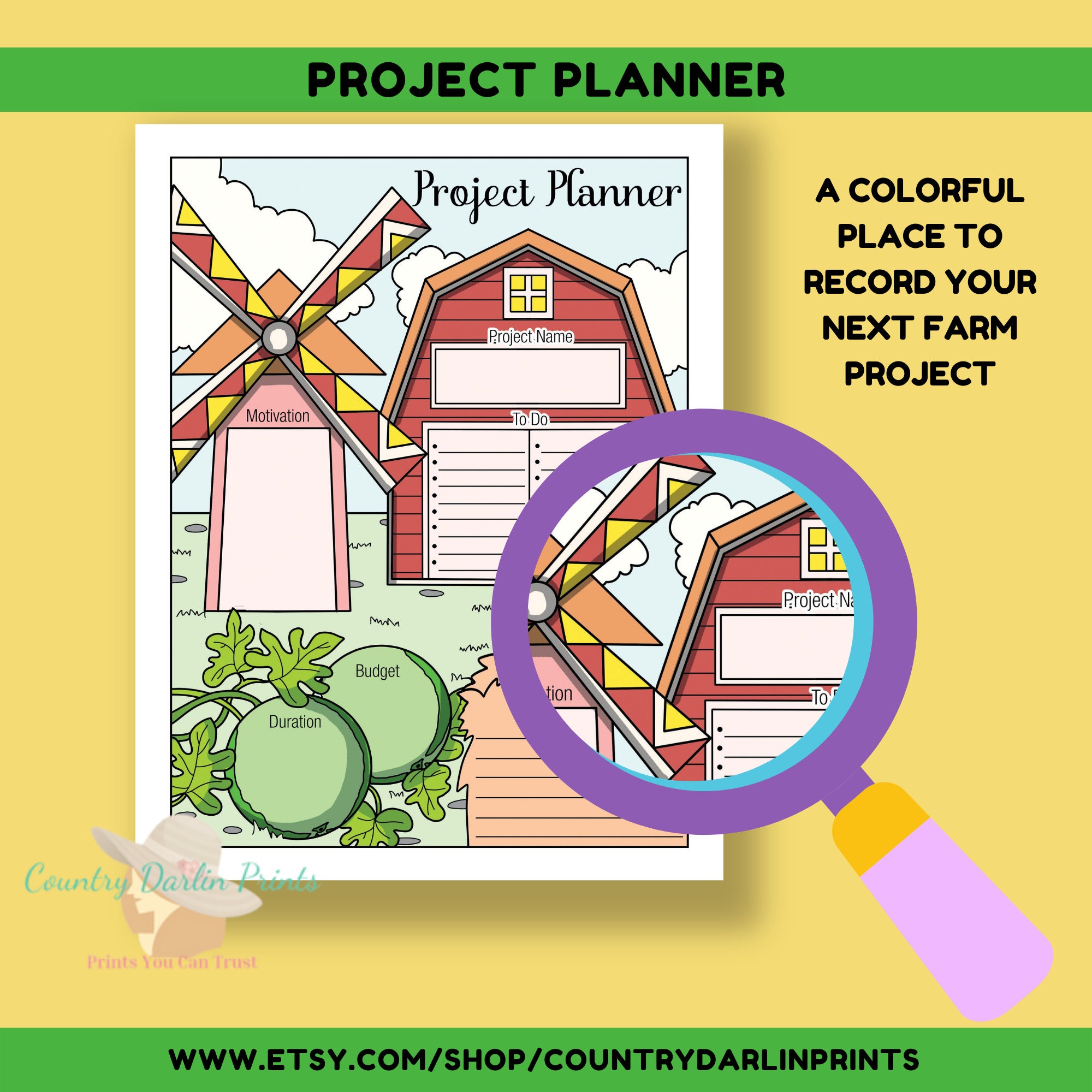 Homesteading Planner, Inventory Tracker, Instant Download Planner ...