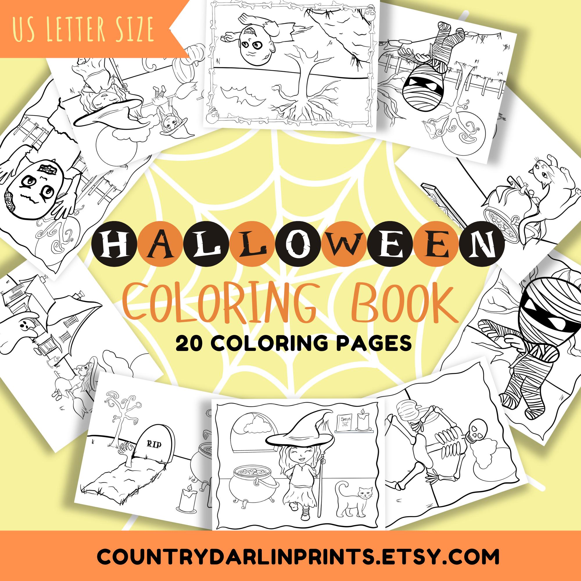 Halloween Coloring Book; Halloween Activity; Fall Activities; Halloween ...