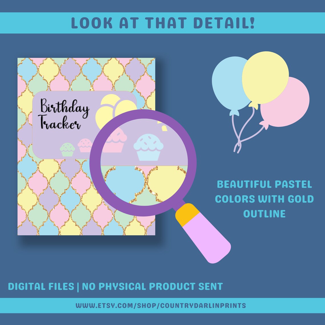 Birthday Tracker Printable | Birthday Planner Printable | Birthday ...