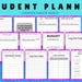 Student Planner Printable, Student Organizer, Back to School 2024-2025 ...
