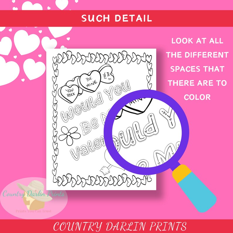 Kids Printable Valentines Coloring Book, Valentines Day, Printable ...