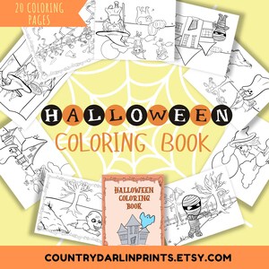 Halloween Coloring Book; Halloween Activity; Fall Activities; Halloween ...