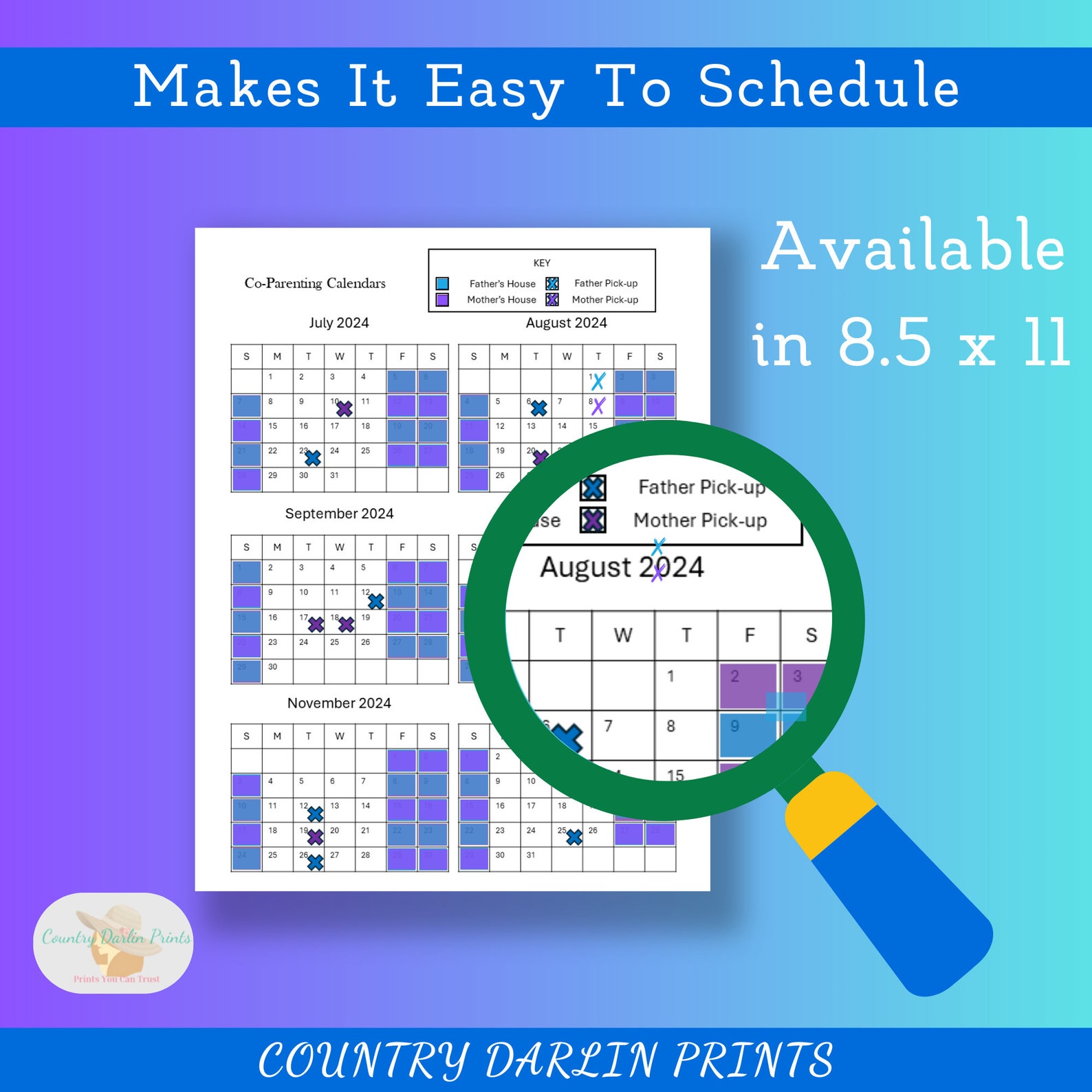 Coparenting Binder, Shared Custody Planner, Co Parenting Log, Parent ...