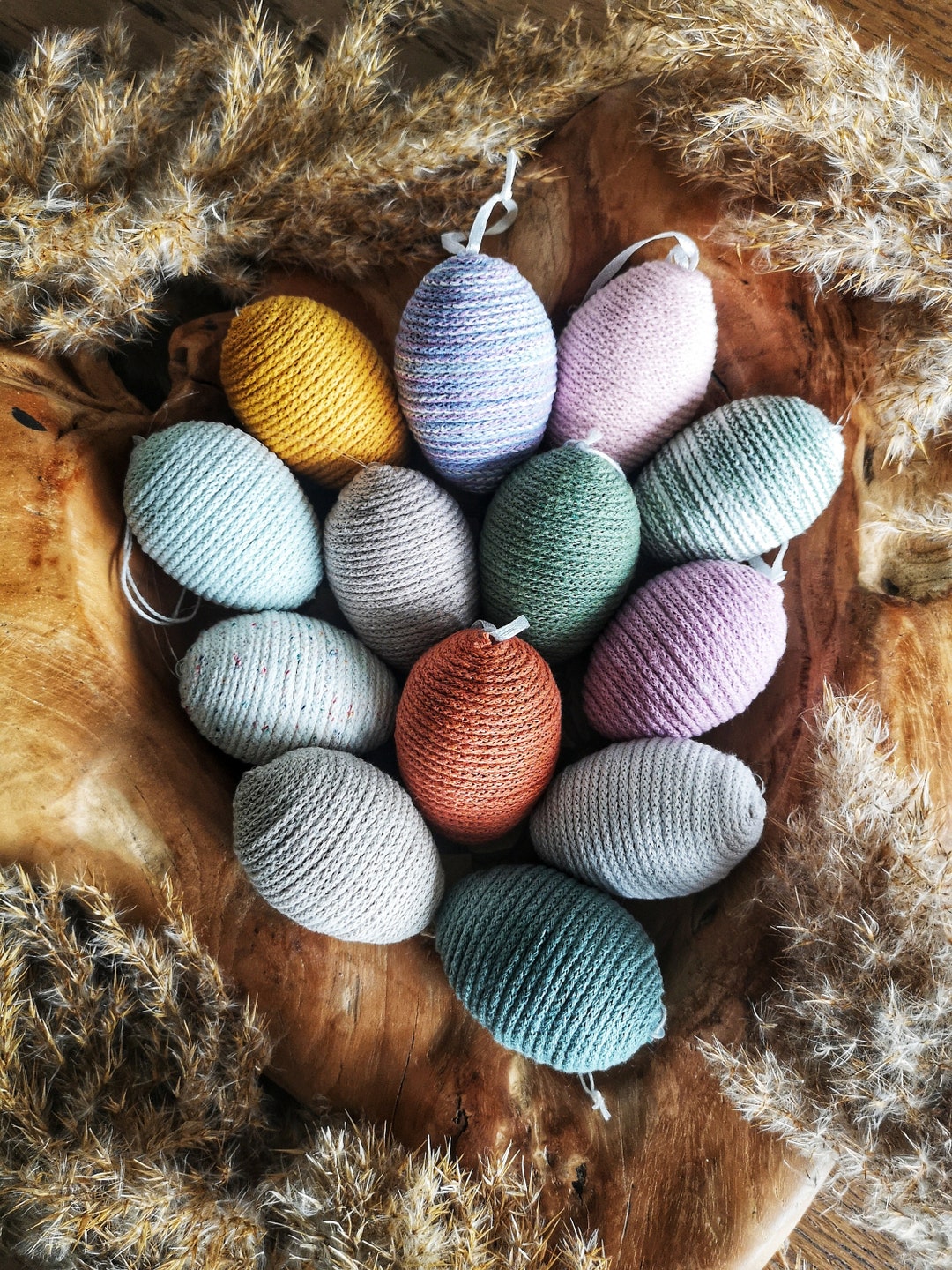 Macrame Easter Eggs / Easter Decoration for Hanging - Etsy