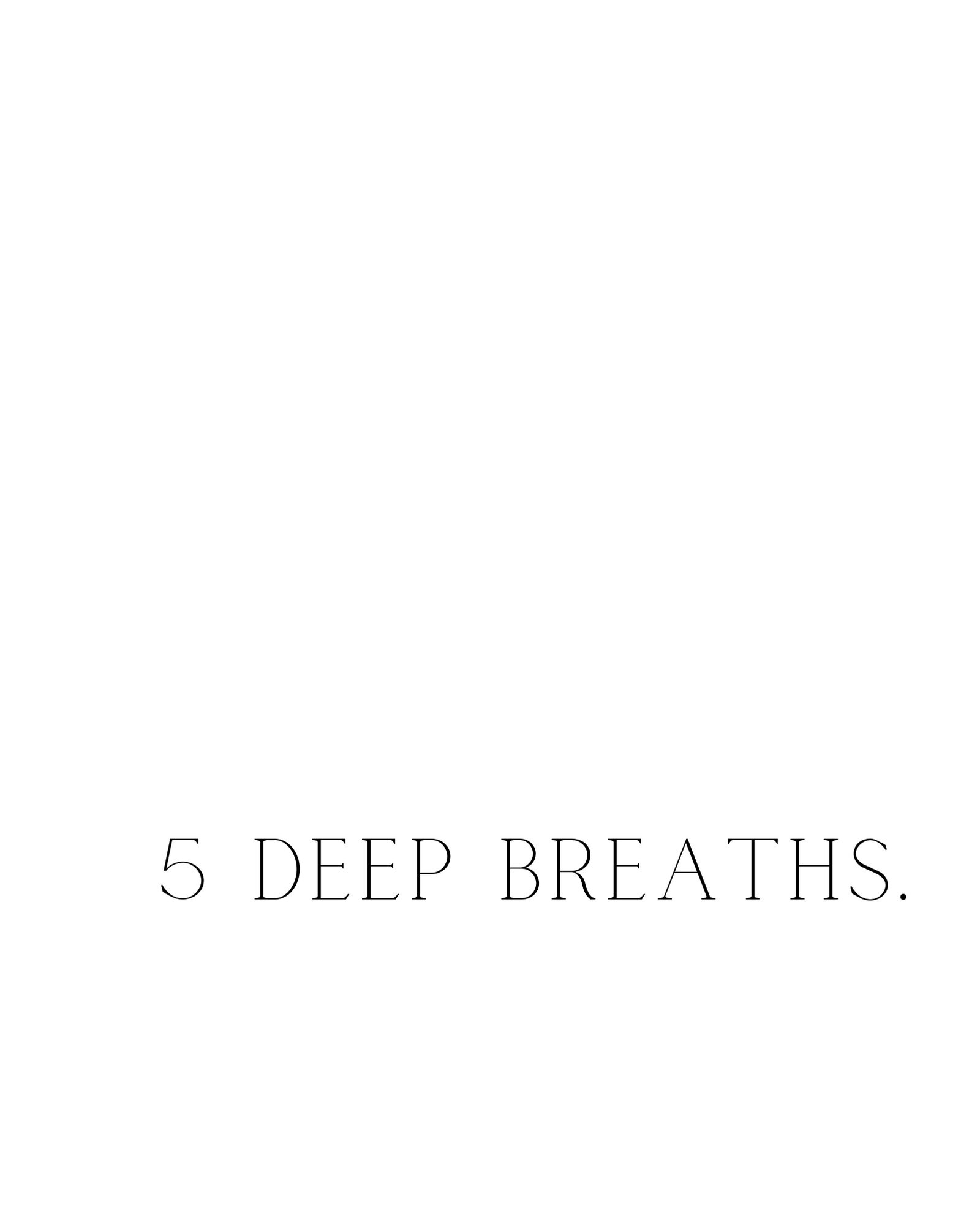 Five Deep Breaths - Etsy