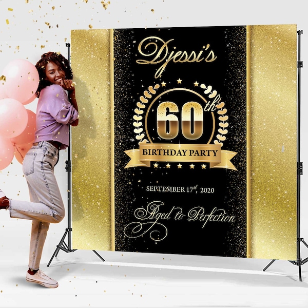 60th Birthday Photo Banner - Etsy