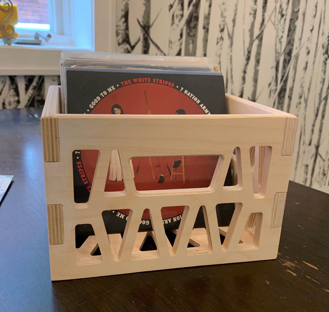 7'' Plywood Record Box. 45 RPM Vinyl Record Storage - Etsy