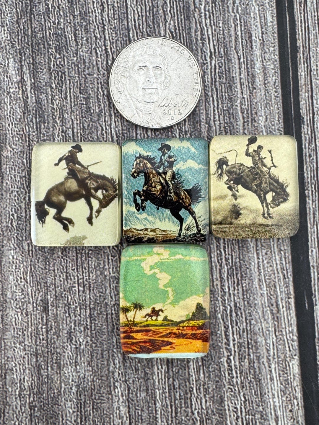 Cowboy Southwest Picture Doublet Cabs |cabochon | Gemstone | Cab ...