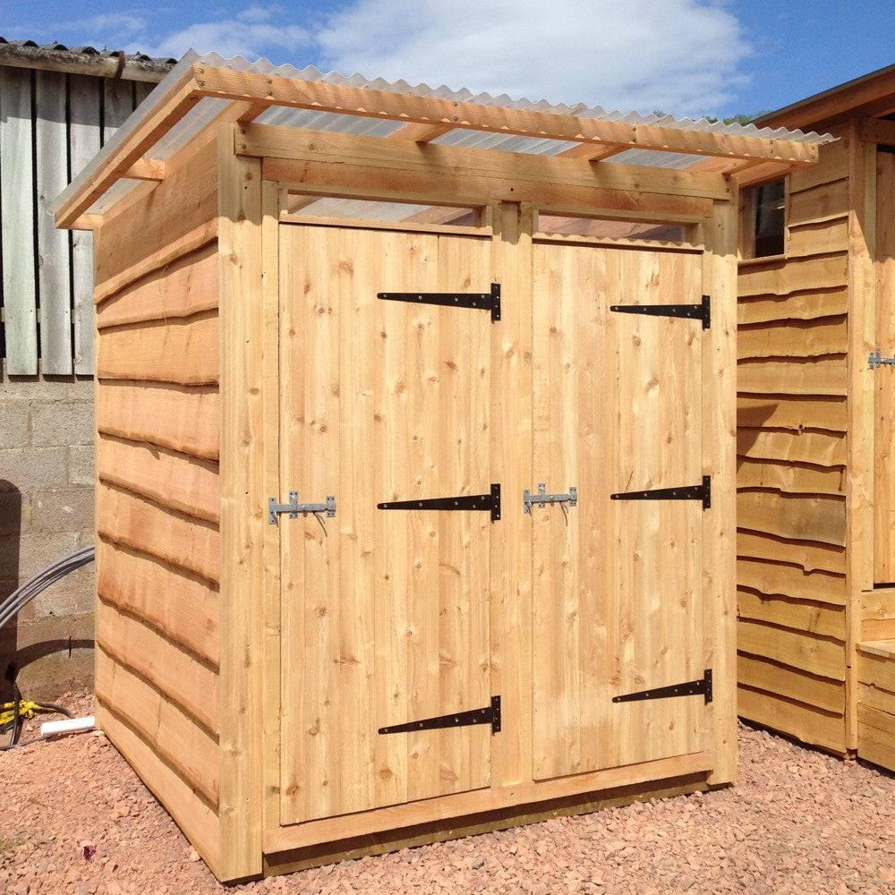 Twin Outdoor Shower Unit - Two Off-grid Shower Cubicles in Wooden ...