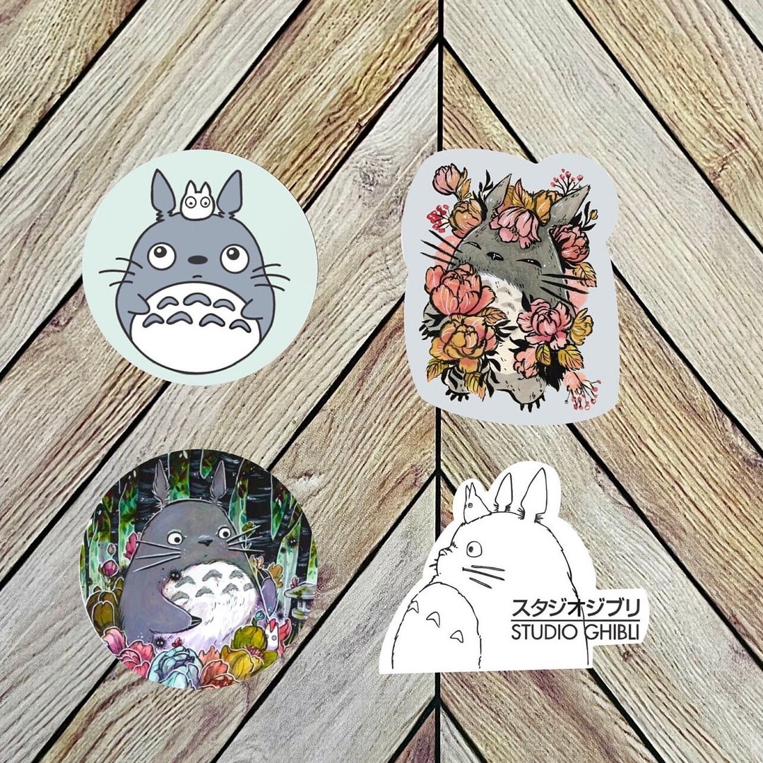 Totoro Studio Ghibli Stickers 4 Count Combo Pack - Etsy