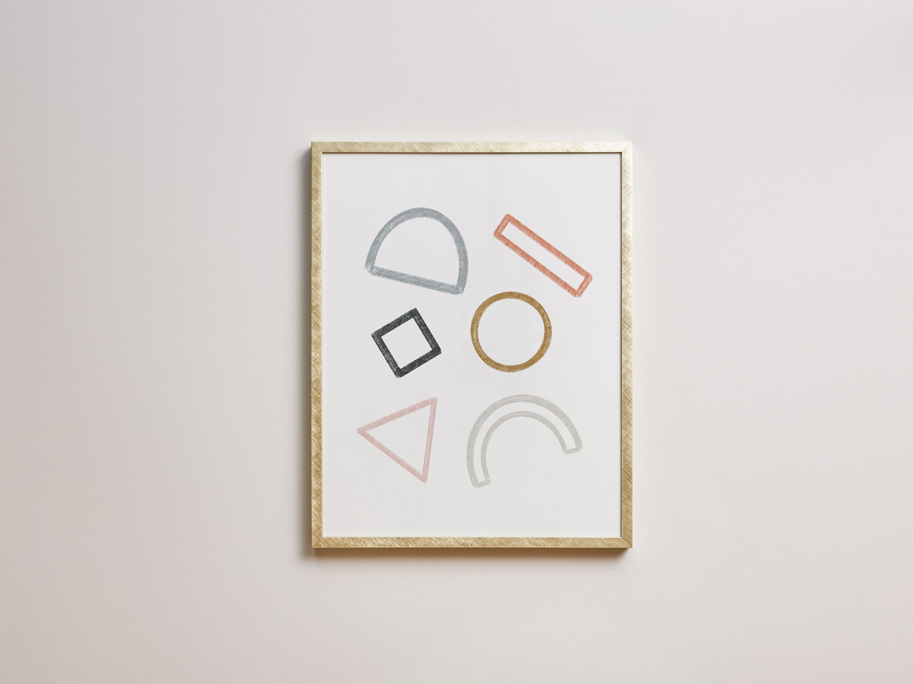 Geometric Shape Print Digital Instant Download Minimal - Etsy