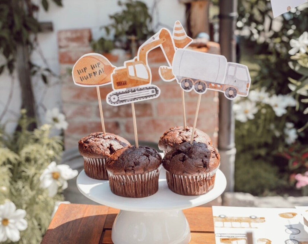 Cake Topper Bagger Baustellen Geburtstag / Geburtstag Junge Mädchen ...