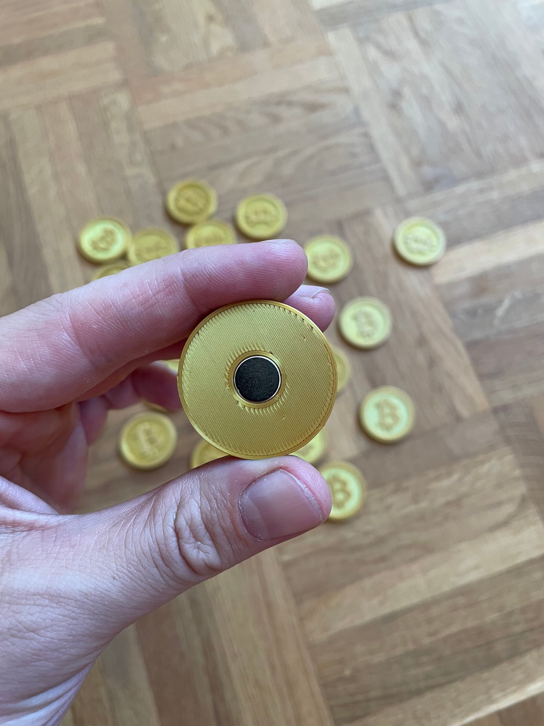 Bitcoin Magnet 3D Printed - Etsy