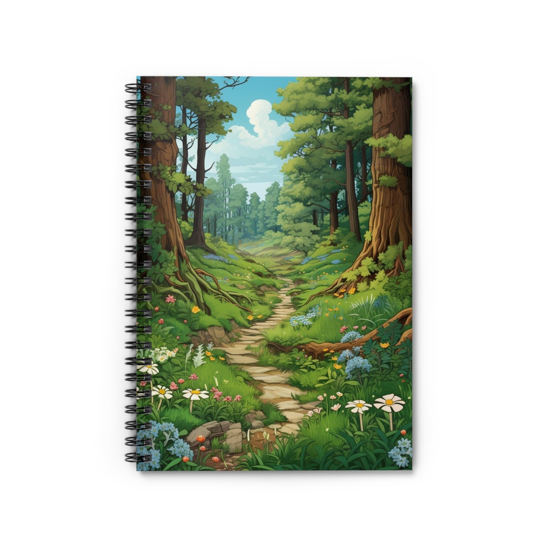 Custom Notebook, Forest Scene, Custom Journal, Custom Spiral Notebook ...