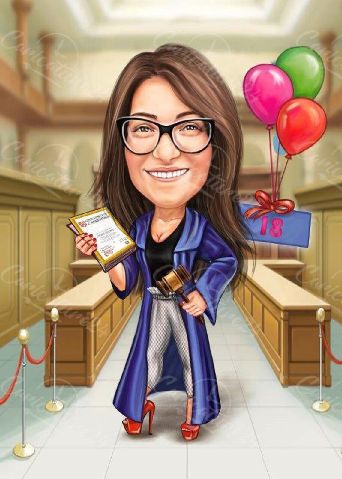 Graduation Portrait - Customized Artwork to Remember Graduation Day - Etsy