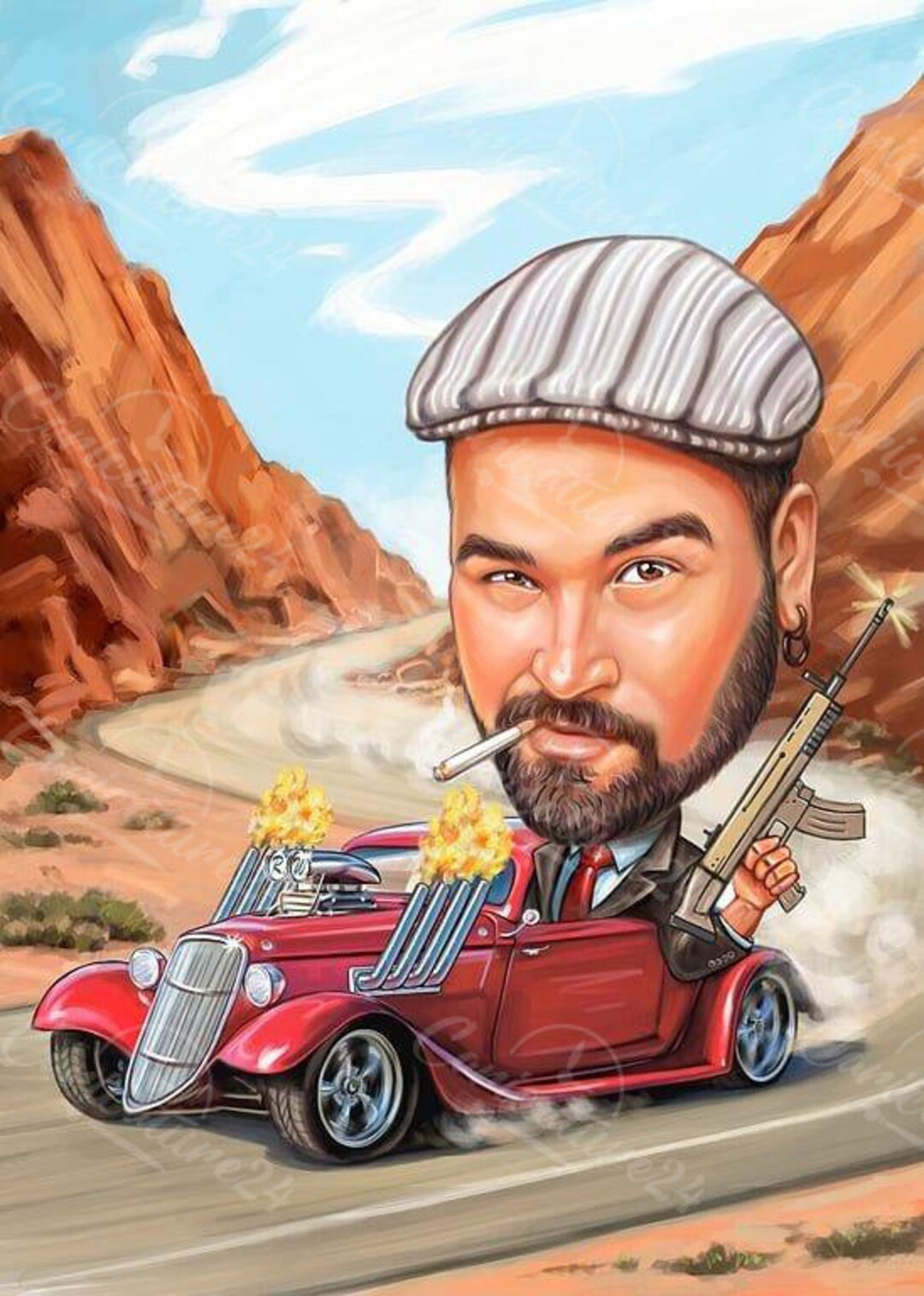 Custom Boss Caricature, Boss Portrait, Caricature From Photo, Digital ...