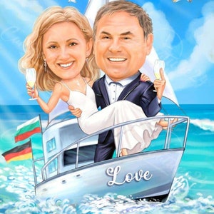 Custom Captain Caricature| Hand-drawn Caricature| Caricature From Photo ...