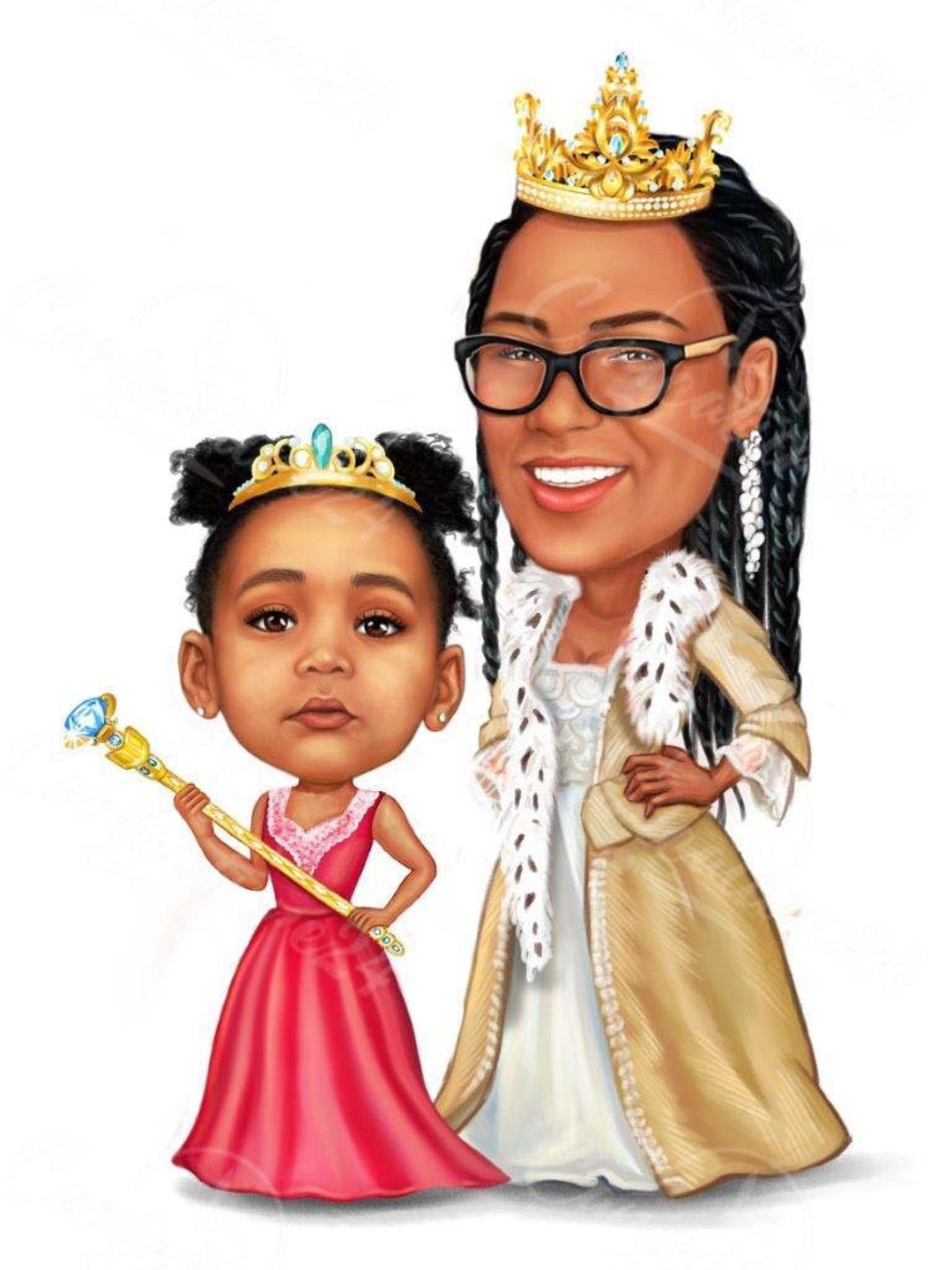 Princess Caricature| Hand-drawn Caricature| Caricature From Photo ...