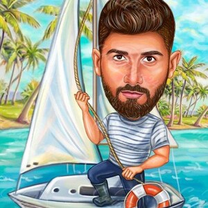 Custom Captain Caricature| Hand-drawn Caricature| Caricature From Photo ...