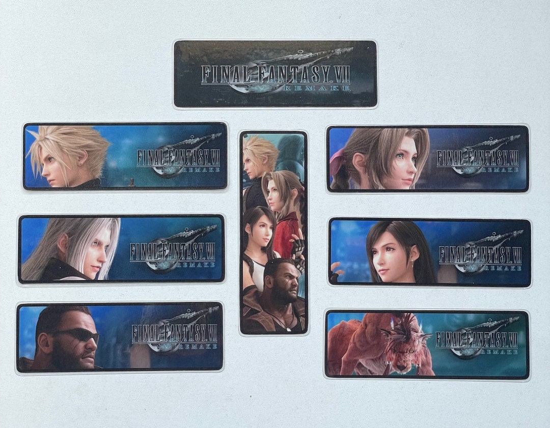Final Fantasy 7 Remake Bookmarks Final Fantasy VII Remake Bookmark ...