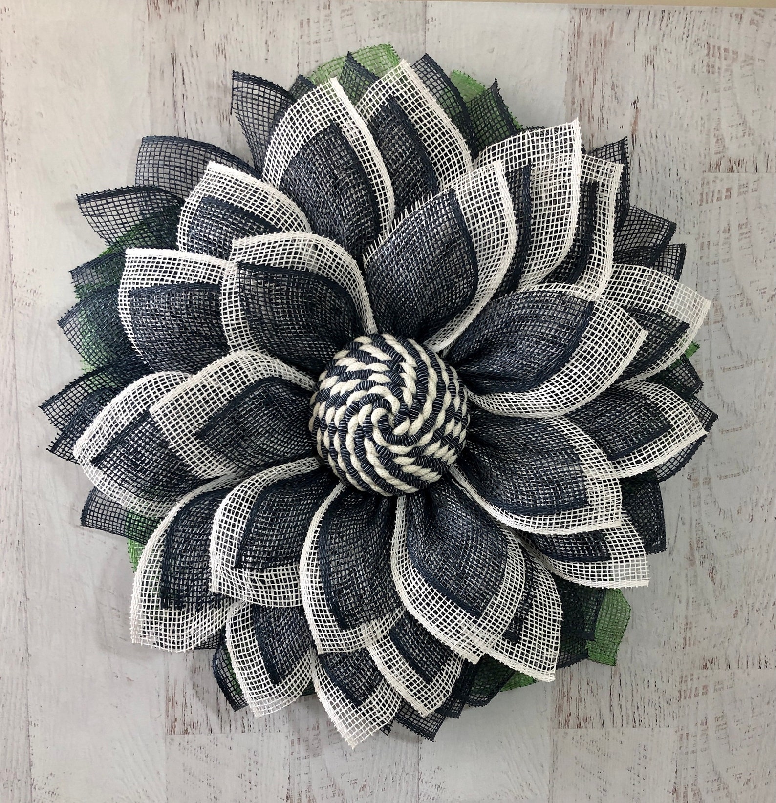 Spring Wreath Fused Petals Flower Wreath Fuscia and Yellow - Etsy