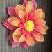 Spring Wreath Fused Petals Flower Wreath Fuscia and Yellow - Etsy